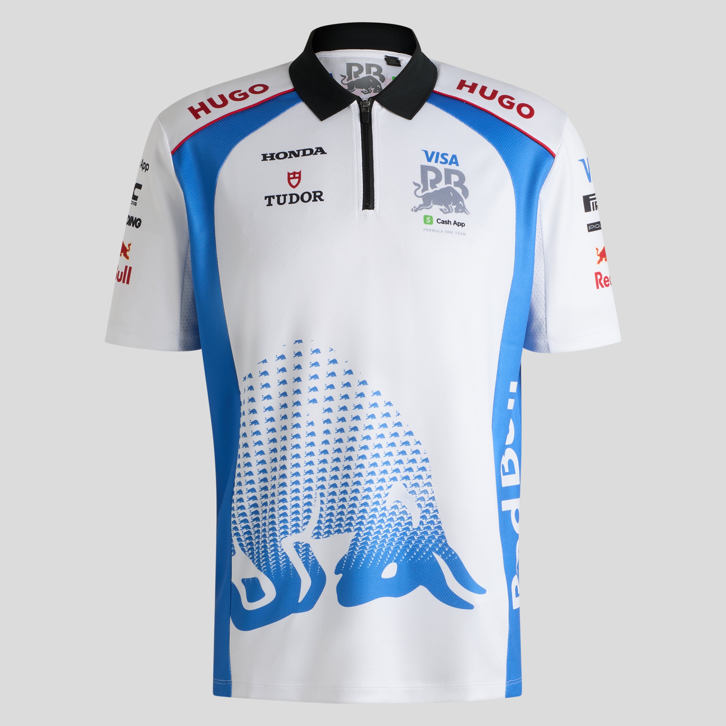 Visa Cash App RB F1 Team 2025 Polo Mens - White | TheRaceWorks