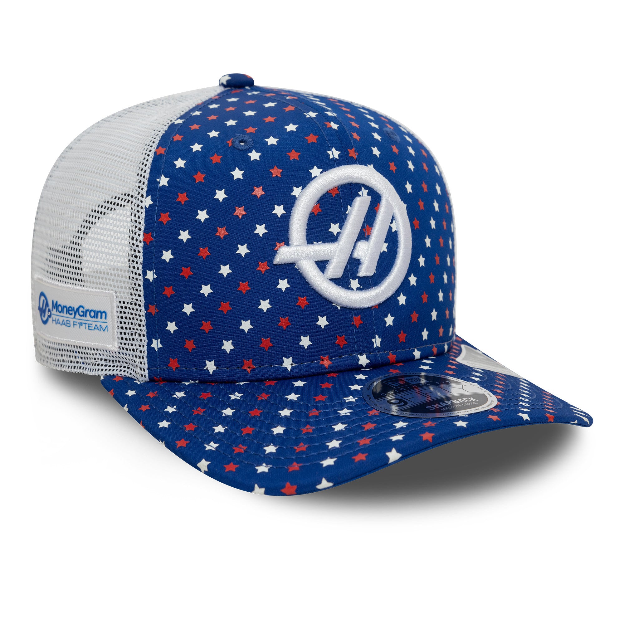 Haas F1 Austin 9Fifty Cap Pre Curve Adults - Bright Royal Blue ...